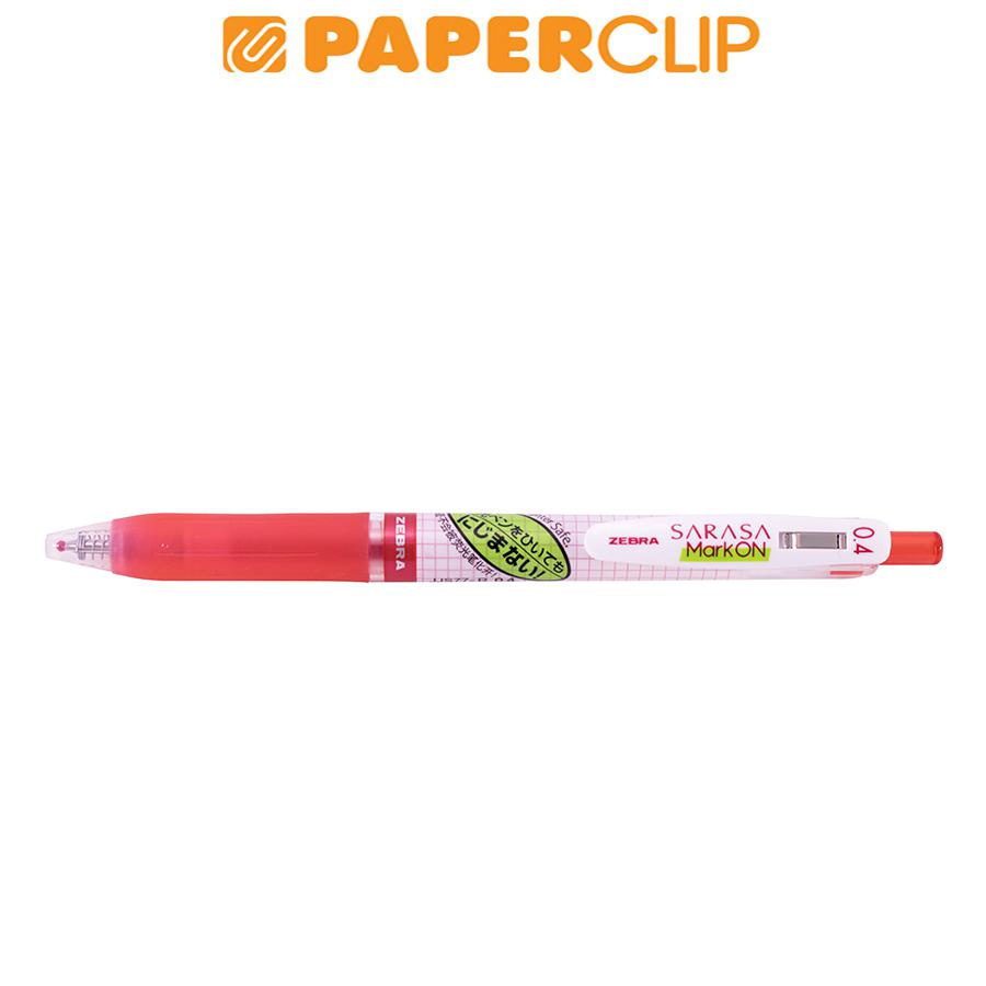 Jual PULPEN / PEN ZEBRA SARASA MARK ON 04 RED | Shopee Indonesia