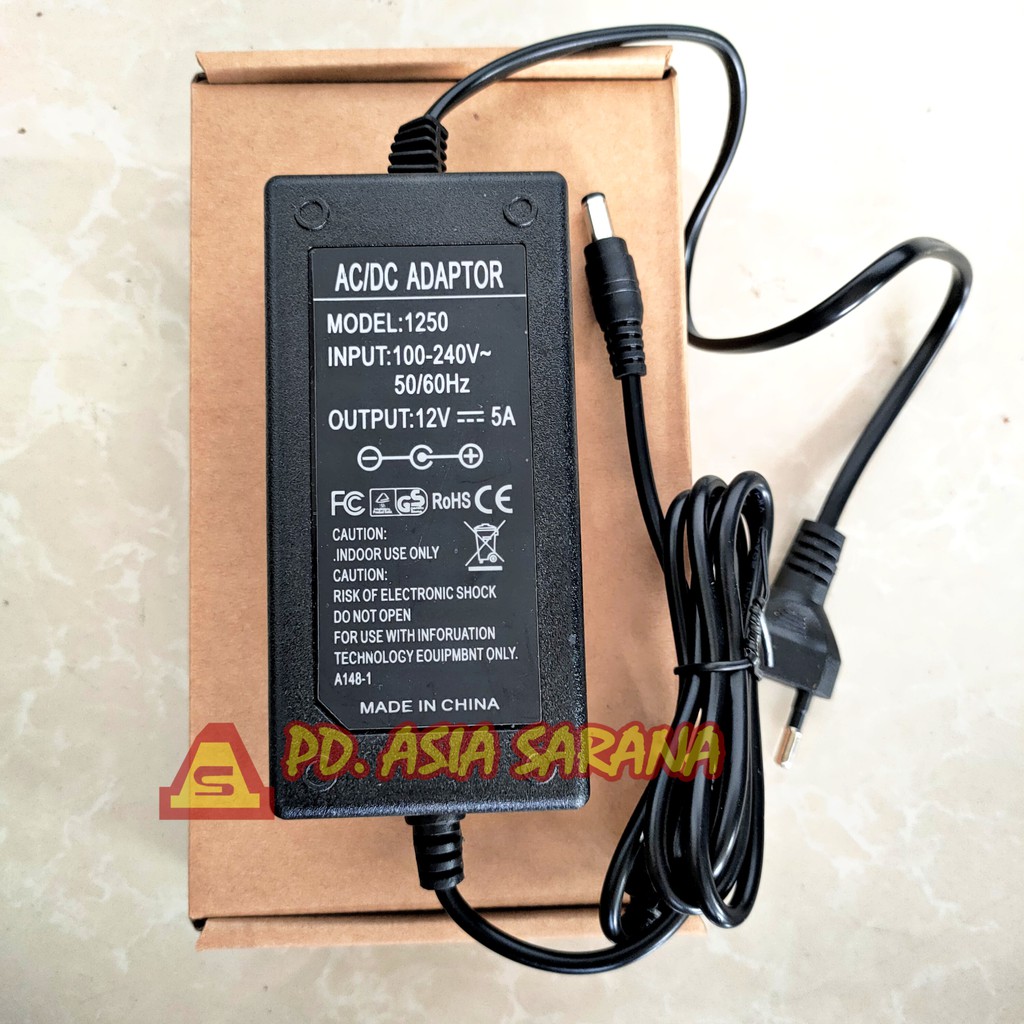 Jual Adaptor 12v 5A Multifungsi SAKAI / Adapter 12 Volt 5 Ampere AC DC ...
