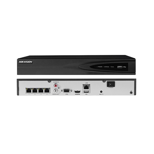 Jual NVR HIKVISION 4 Channel DS-7604NI-K1/4P POE 4 Port 4K UP TO 8 MP NVR IP CAMERA | Shopee ...