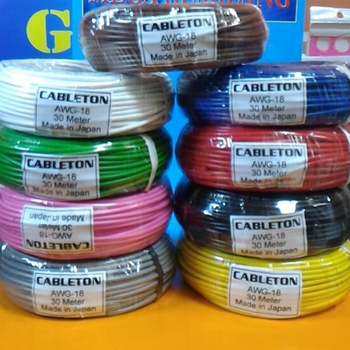 Jual Kabel Roll - Kabel Awg 18 Awg18 Bagus Kabel Rakit Cableton Jepang ...