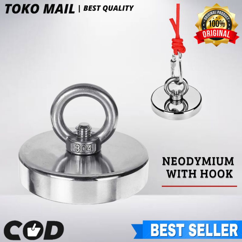 Jual Magnet Neodymium Bulat Magnet Super Kuat Angkat Beban Magnet ...