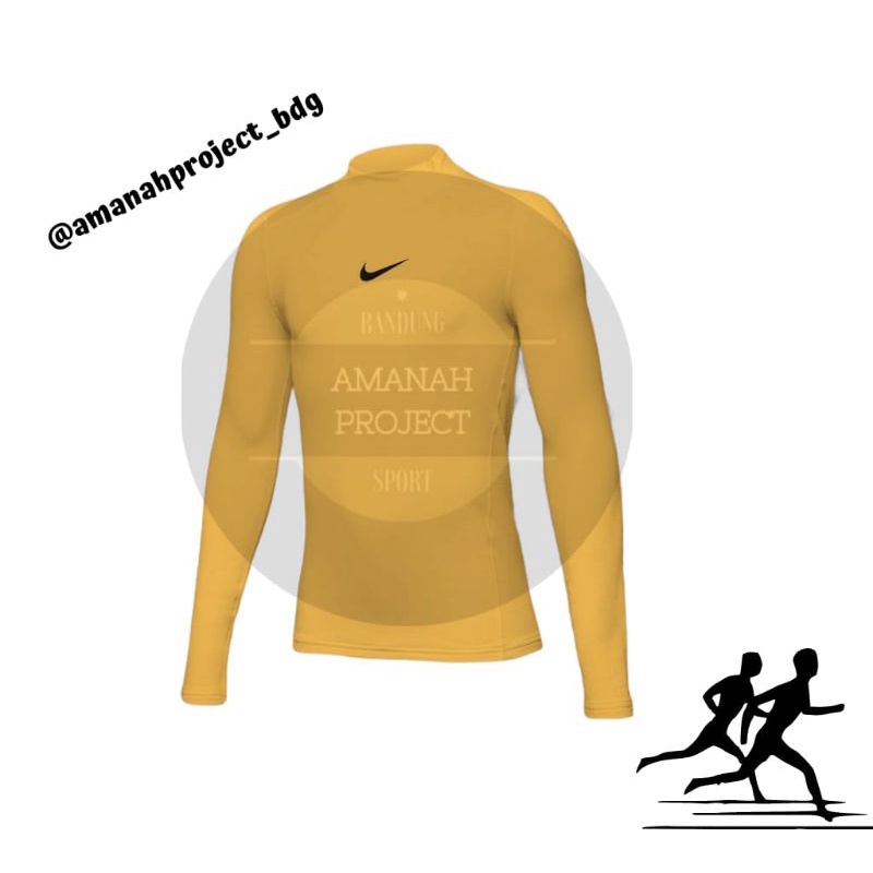 Jual MANSET BASELAYER THUMBHOLE GRADE ORI WARNA KUNING PRIA WANITA ...