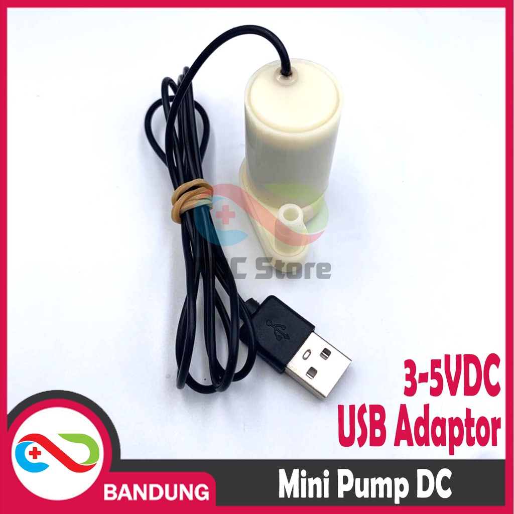 Jual MINI PUMP MOTOR DC SUBMERSIBLE VERTICAL DC 5V USB ADAPTOR | Shopee ...