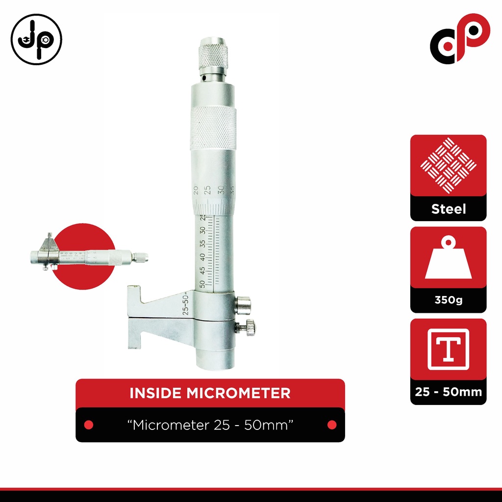 Jual Inside Micrometer 25 - 50mm | Shopee Indonesia