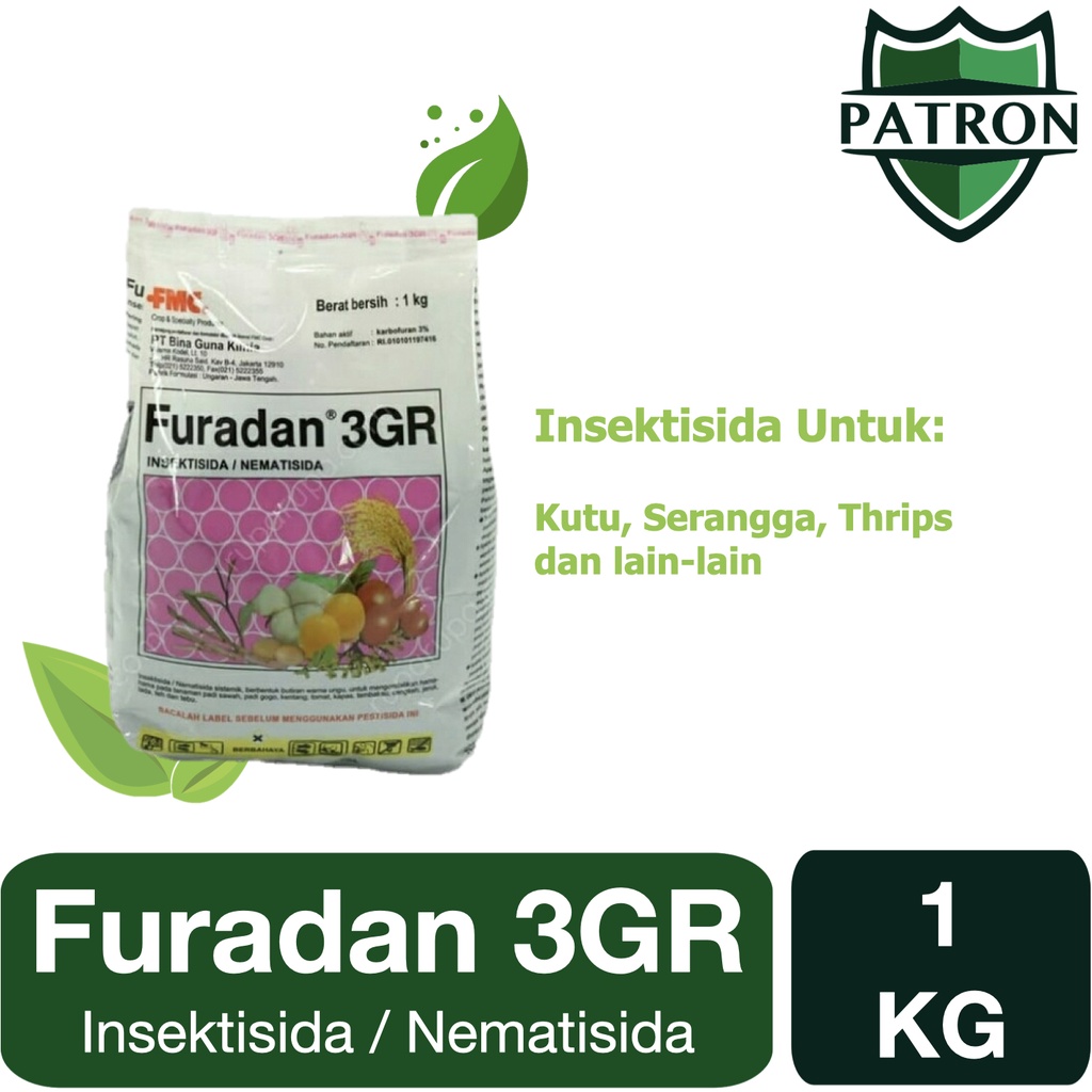 Jual Furadan 3 Gr - Insektisida - Nematisida Tanaman - FMC - 1 KG ...
