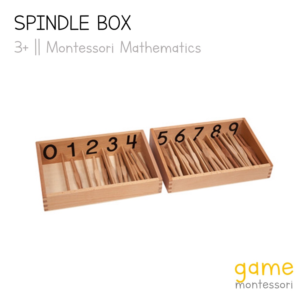 Jual Game Montessori Spindle Box | Shopee Indonesia