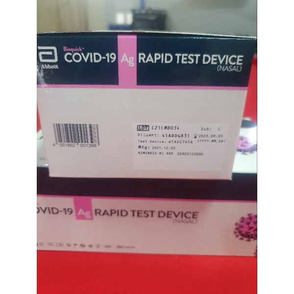 Jual Alat Test Swab Antigen Abbott Nasal & Naso Box Isi 25pcs | Shopee ...