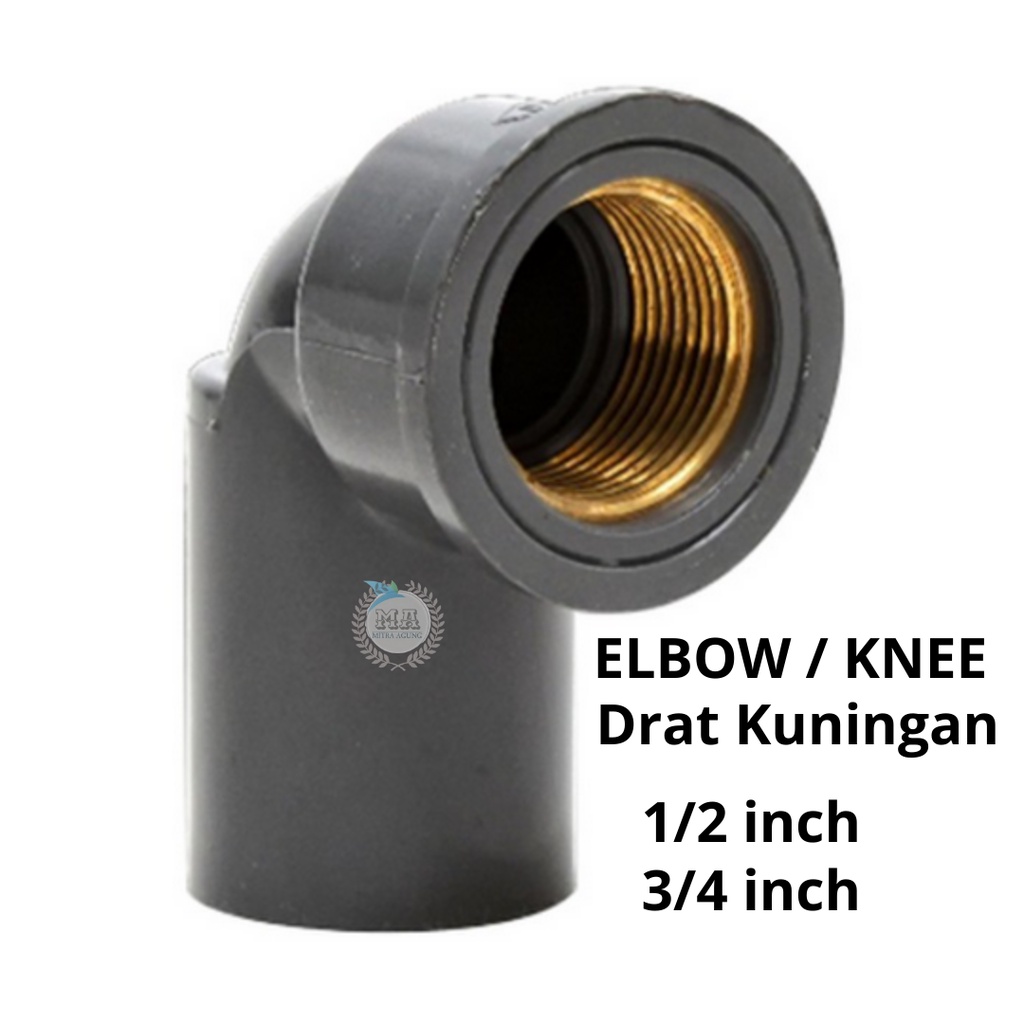 Jual Sambungan Sok Socket Pipa Pvc Drat Dalam Elbow 1 2 Inch 3 4 Inch