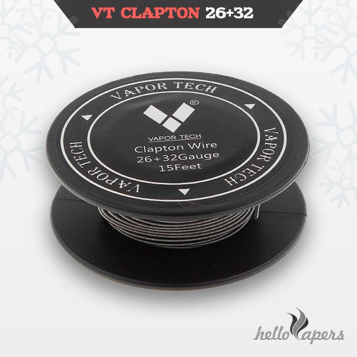 Jual VaporTech Clapton Wire 26+32 Gauge 15ft - Vapor Tech Vape Vapor ...