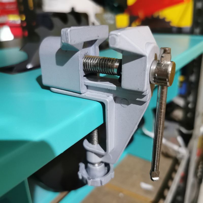 Jual Catok Meja Mini Bench Vice Table Aluminum Tebal - Klem Clamp ...