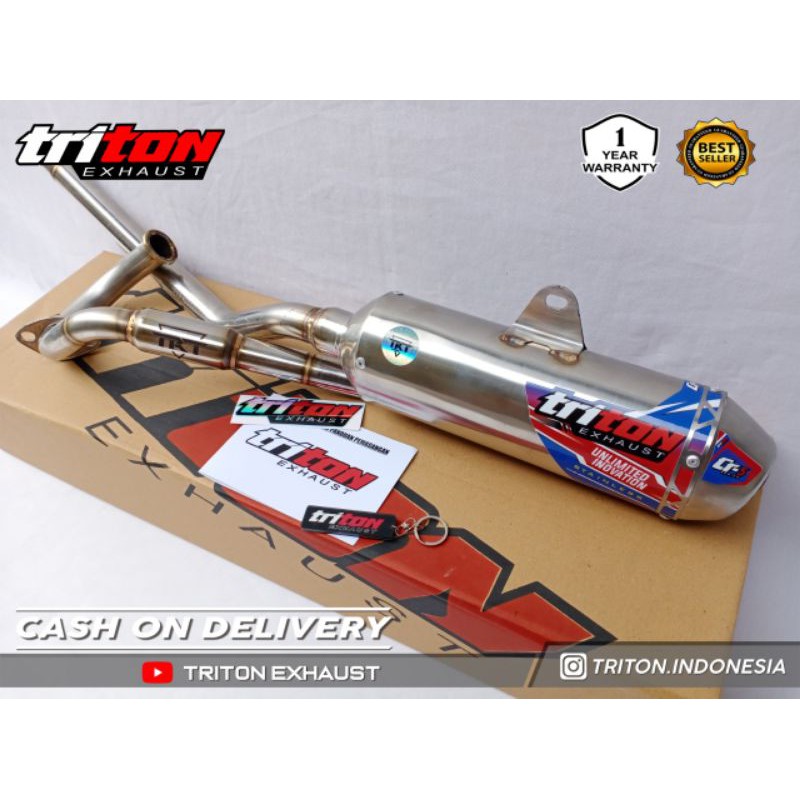 Jual TRITON EXHAUST Knalpot Racing KLX 150 / knalpo CRF 150L / Knalpot ...