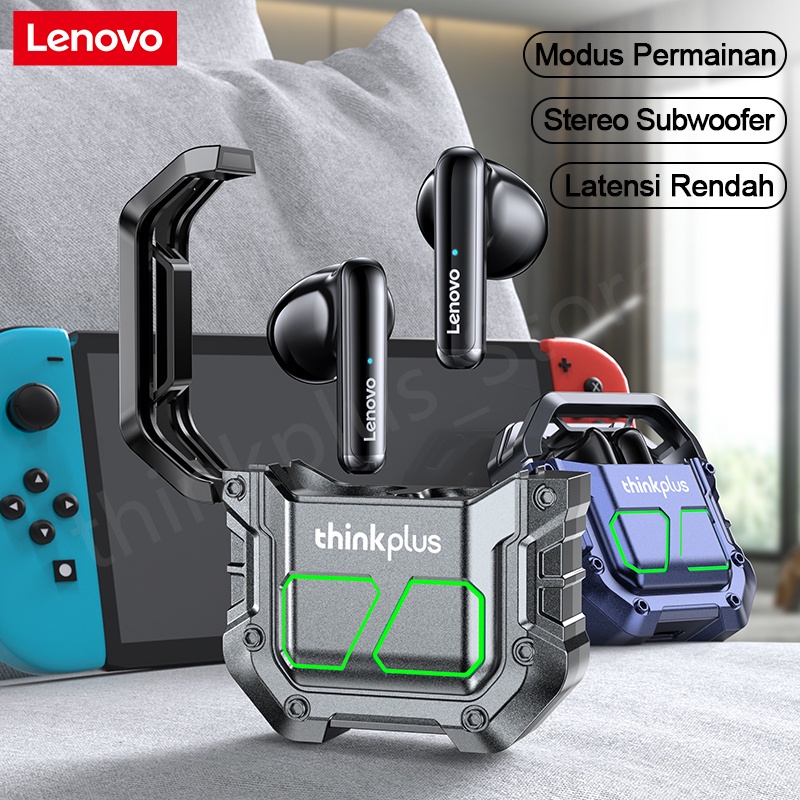 Jual Lenovo thinkplus XT81 Wireless Gaming Headset Bluetooth 5.3 TWS Earphone Low Latency with ...