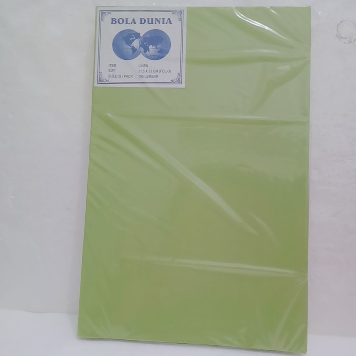 Jual Kertas karton linen folio warna (isi 100 lembar) | Shopee Indonesia