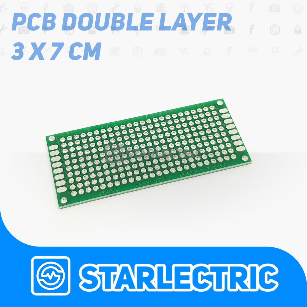 Jual PCB Lubang Double Layer Trough Hole 3x7 Cm PCB Dua Sisi | Shopee ...