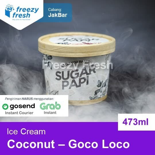 Jual Ice Cream Coconut "Goco Loco" by SUGAR PAPI | Shopee Indonesia