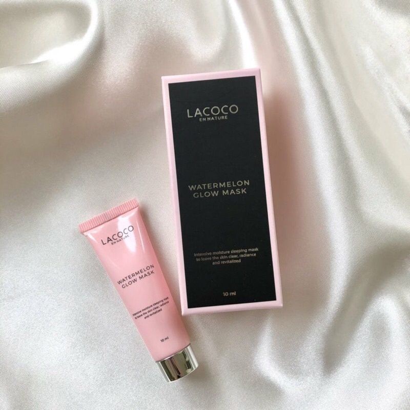 Jual Lacoco watermelon glow mask kemasan 10ml//WGMSMALL | Shopee Indonesia