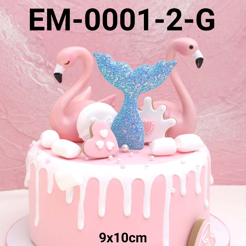 Jual GR-EM-0001 Cake topper hiasan kue ekor ikan duyung mermaid laut | Shopee Indonesia
