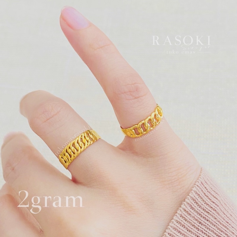 Jual CINCIN EMAS 2gr EMAS TOBA 1/2 RANTAI LM 99,99% | Shopee Indonesia