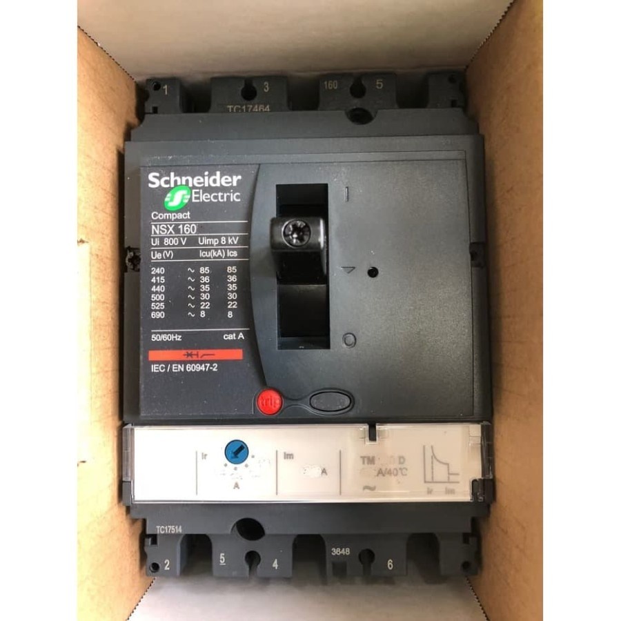 Jual SCHNEIDER MCCB 36KA NSX160F 3P 160A TMD LV430630 | Shopee Indonesia