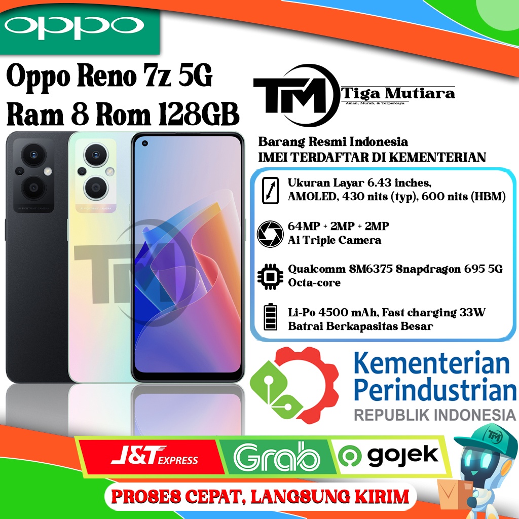 Jual Oppo Reno 7z 5G Ram 8 Rom 128GB | Shopee Indonesia