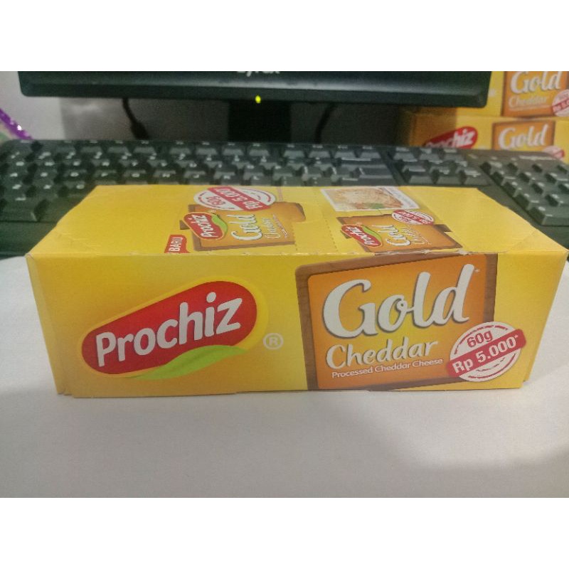 Jual Prochiz Gold Cheddar 60 gram (1 Box isi 8 pcs) | Shopee Indonesia