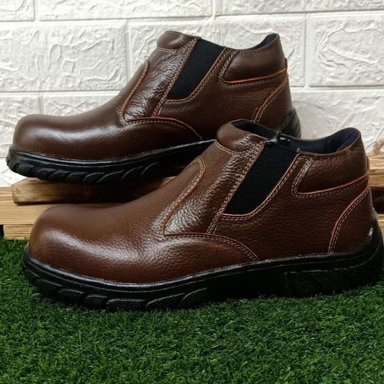 Jual King Wallbeth Sepatu Safety Booth 100%Kulit Asli Original Ujung ...