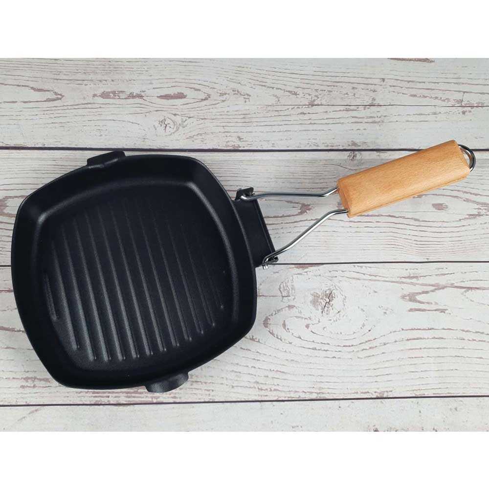 Jual Panci Masak Grid Nonstick Grill Frying Pan 20cm | Shopee Indonesia