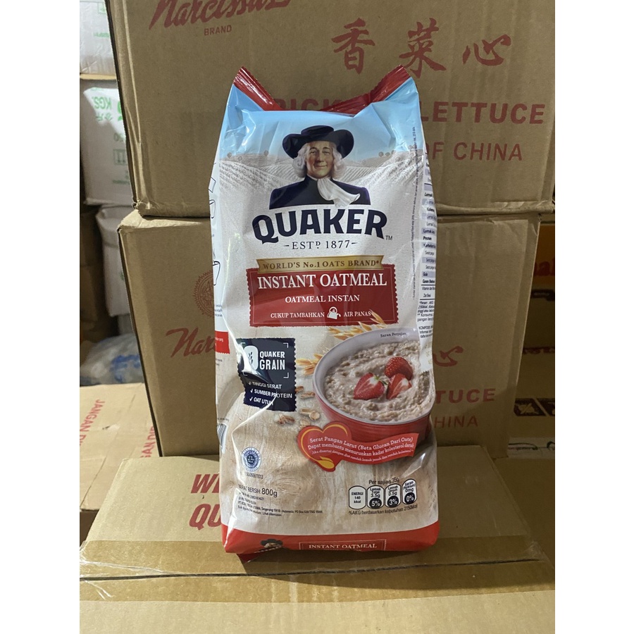Jual Quaker Instant Oatmeal 800g Merah | Shopee Indonesia
