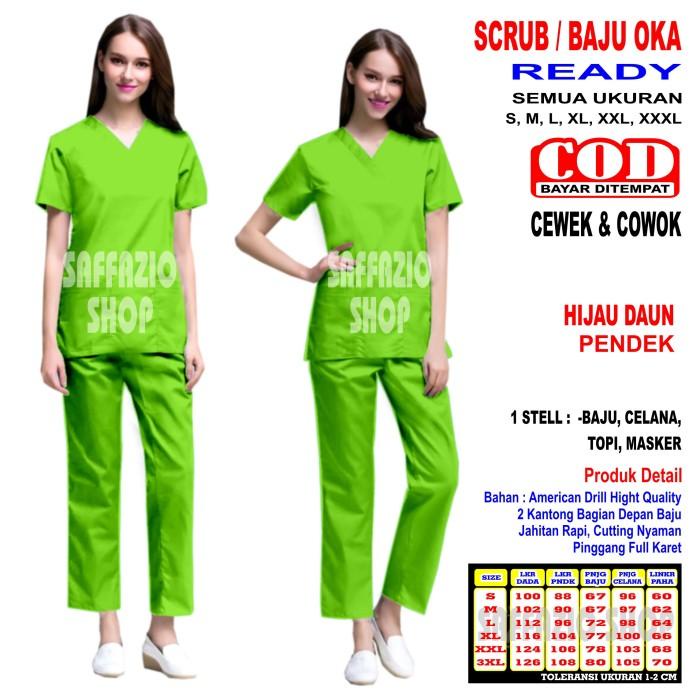 Jual Medical Scrub Perawat / Baju Oka / Baju Perawat Lengan Pendek ...