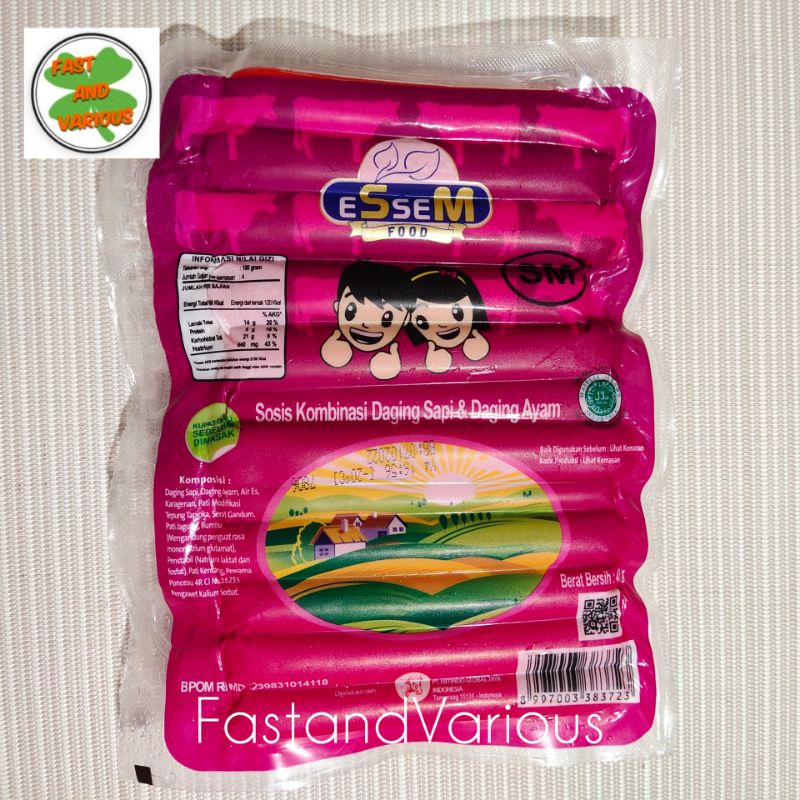Jual Sosis kombinasi daging sapi & daging ayam eSseM Food | Shopee ...