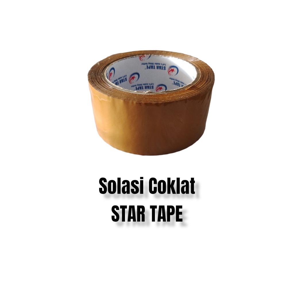 Jual STAR TAPE Lakban Isolasi Selotip Coklat Setara DAIMARU 48X90 - Coklat | Shopee Indonesia