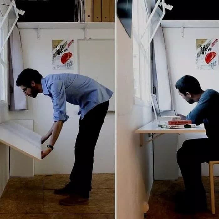 Jual Meja lipat dinding/meja lipat/meja gantung-meja hpl P 60cm X L ...