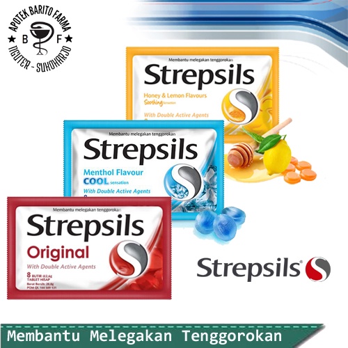 Jual Strepsil Cool Menthol / Strepsil Original / Strepsil Honey Lemon ...