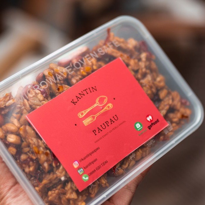Jual Kering Tempe Kacang khas Kantin PauPau 300 gram | Shopee Indonesia