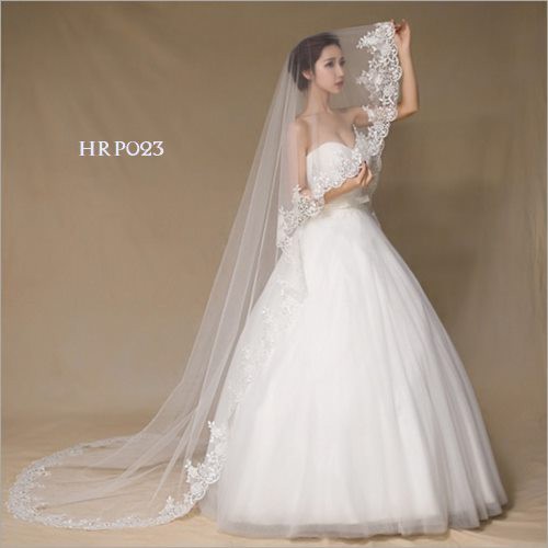 Jual Wedding Veil Kerudung Pengantin Bride Putih Panjang Renda Hrp023 ...