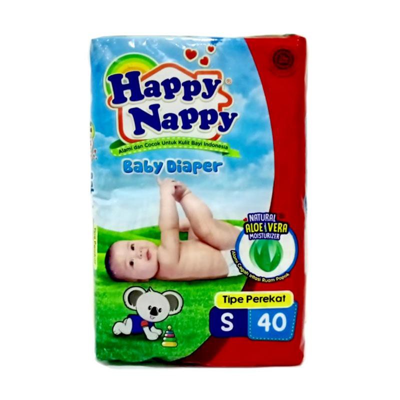Jual happy nappy diapers s40,m40,l40 | Shopee Indonesia