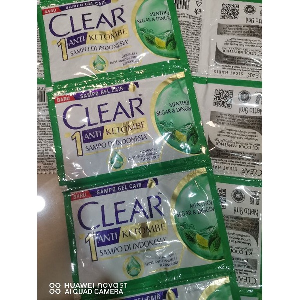 Jual shampo clear sachet 9ml menthol dpt 12 pcs | Shopee Indonesia