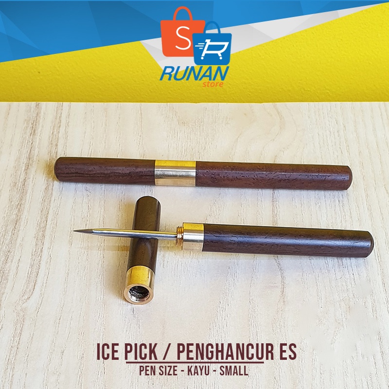 Jual Ice Pick - Alat Penghancur Es Batu Gagang Kayu - Tusukan Es ...