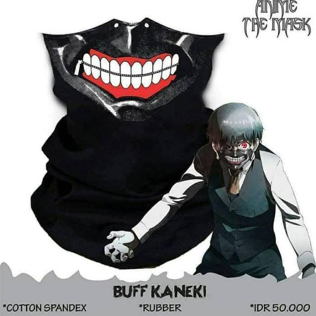 Jual Masker Bandana Slayer Buff Polos Hitam COSPLAY KAKASHI SENSEI ...