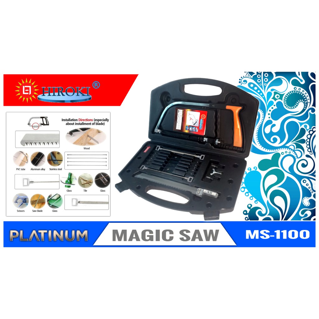 Jual PLATINUM MAGIC SAW MS 1100 POCKET SET LENGKAP MULTI FUNGSI GERGAJI ...