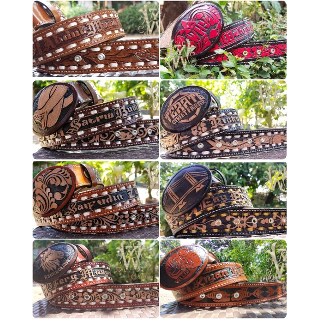Jual HOT SALE !! Sabuk kulit asli , Sabuk ukir , Ikat pinggang kulit ...