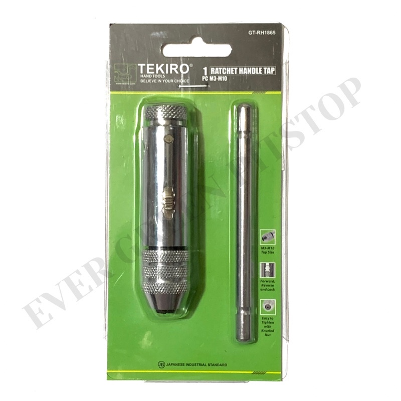 Jual TEKIRO Ratchet Handle Tap M3-M10 Gagang Rachet Tap and Dies M3 ...
