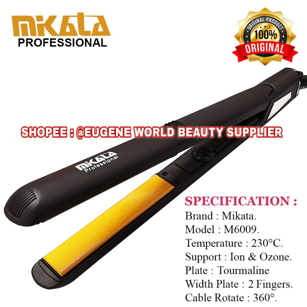 Jual MIKATA - ALAT CATOK RAMBUT PELURUS 2 IN 1 SMOOTING IONIC ION OZON ...