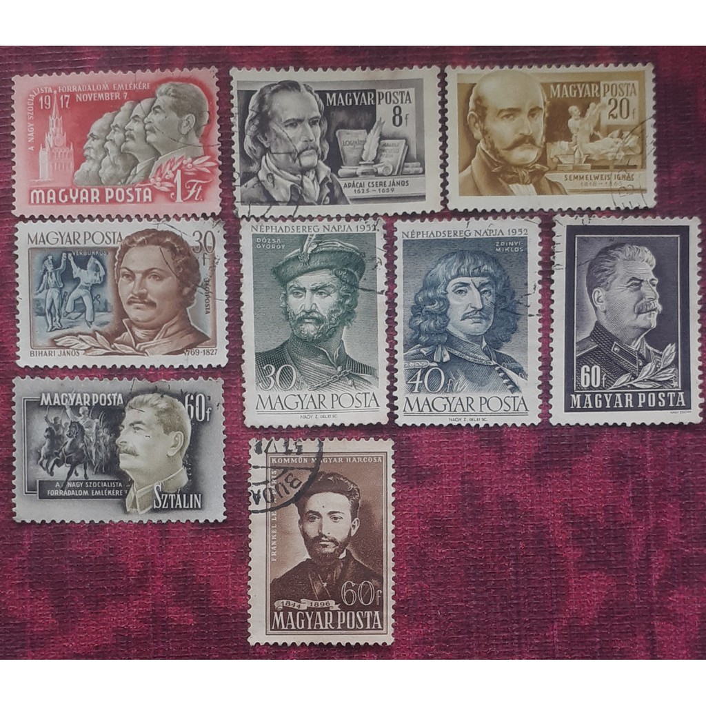 Jual PERANGKO LAMA HONGARIA SERI TOKOH/PERANGKO MAGYAR POSTA LAMA/HARGA ...