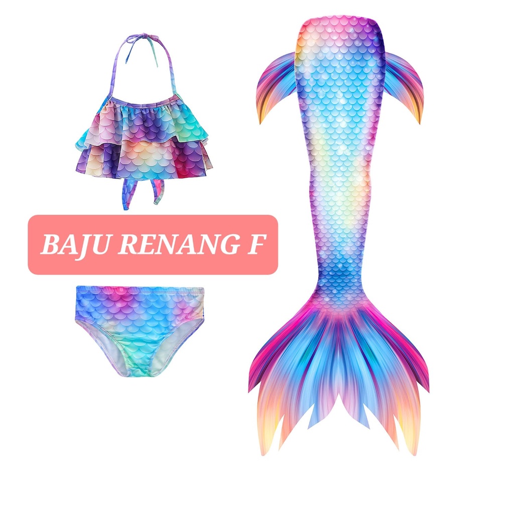 Jual MILANBERRY BAJU RENANG MERMAID KOSTUM DUYUNG PRINCESS ARIEL IMPOR | Shopee Indonesia