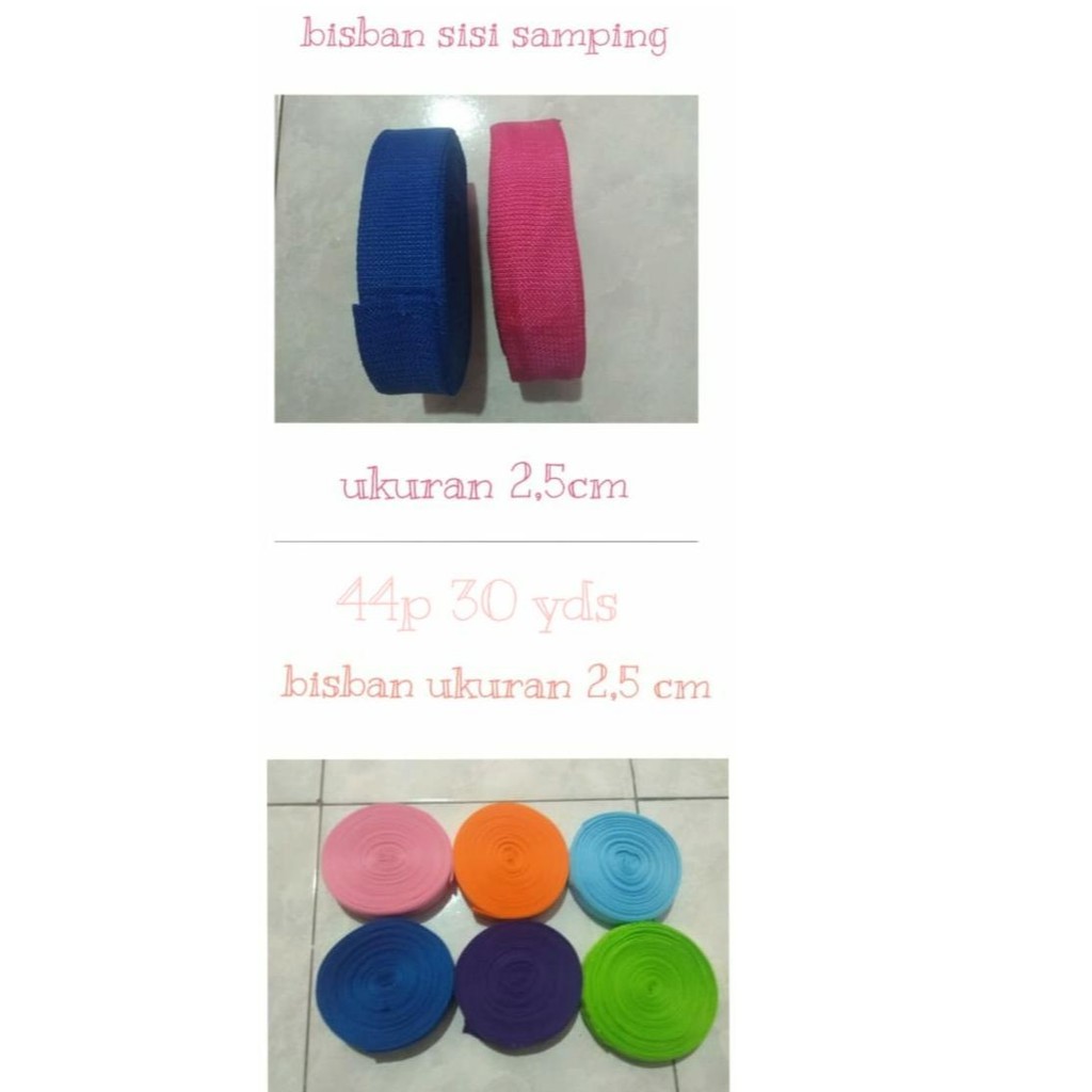 Jual READY / READY WEBING/ READY BISBAN/ BAHAN TAS/ tali webbing bisban ...