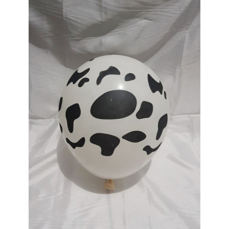 Jual Balon Latex 12 inch motif sapi Eceran | Shopee Indonesia