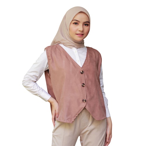 Jual Outer Muslim Rompi Kece Mybamus Lalita Rompi Curduroy Vest ...