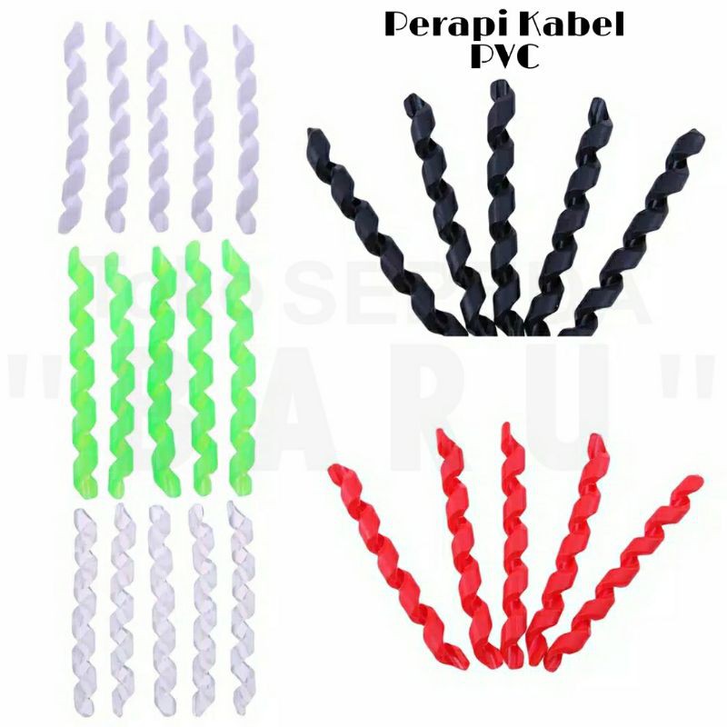 Jual TB - Perapi Kabel Spiral PVC ( 5 pcs ) | Shopee Indonesia