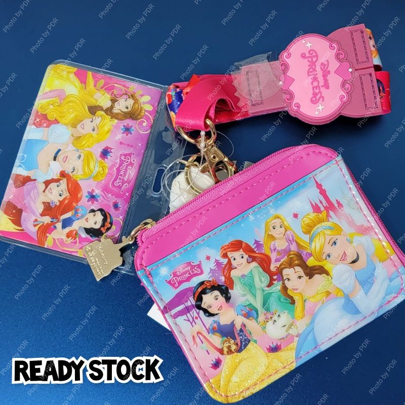Jual Lanyard Card Case Dan Dompet Koin Pink Disney Karakter Princess ...
